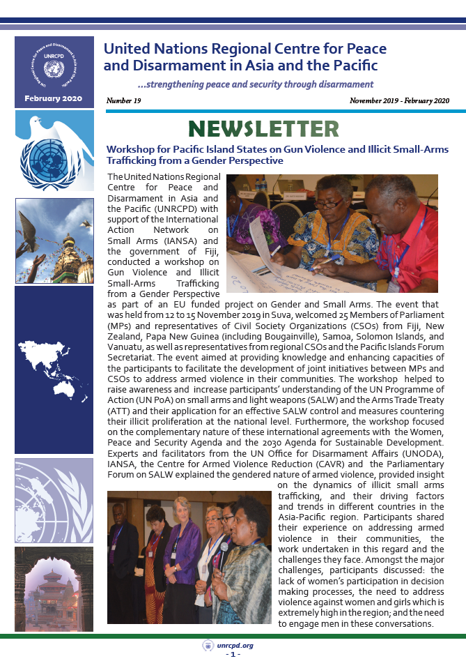 Newsletter - UNRCPD - United Nations Regional Centre for Peace and ...